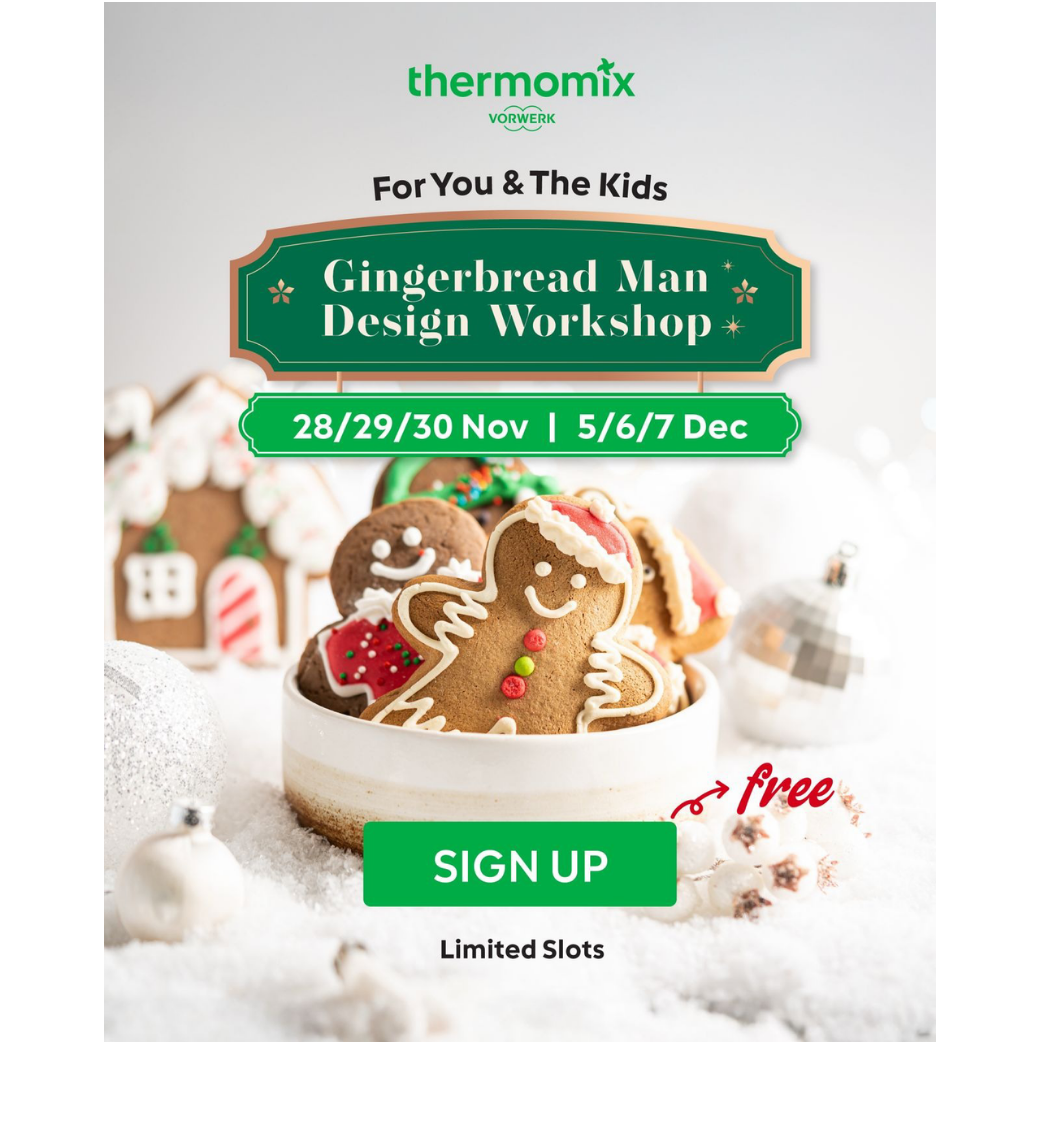 Gingerbread Man Design Workshop – Vorwerk Singapore