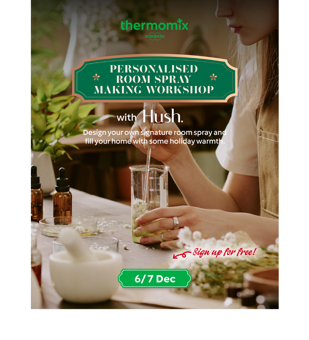 Room Spray Making Workshop by Hush – Vorwerk Singapore